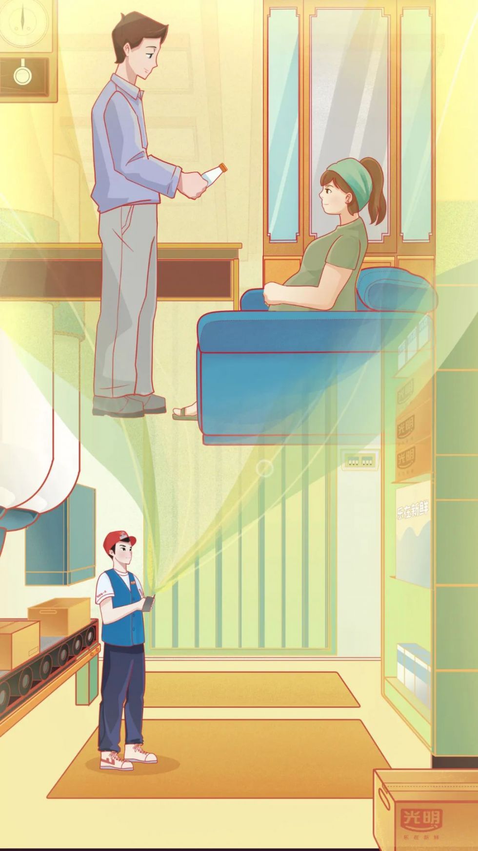 《光明乳业》逐帧MG动画——安戈力文化_原创作品_新CG儿_NewCGer